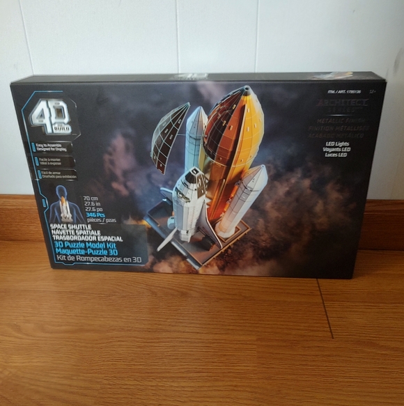 4DBuild | Toys | 3d Space Shuttle Puzzle With Led Lights | Poshmark